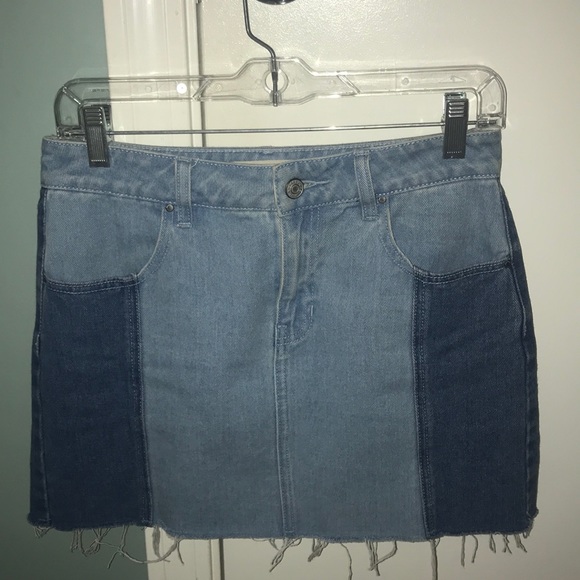 PacSun | Skirts | Pacsun Twotoned Denim Skirt | Poshmark